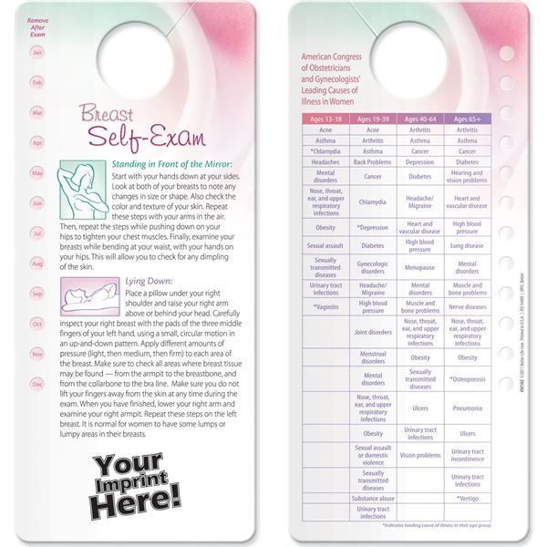 Shower Card – Breast Self-Exam – Impact Promos by Romo Creations LLC