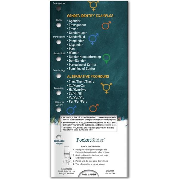 Pocket Slider™ Gender Identity – Impact Promos by Romo Creations LLC